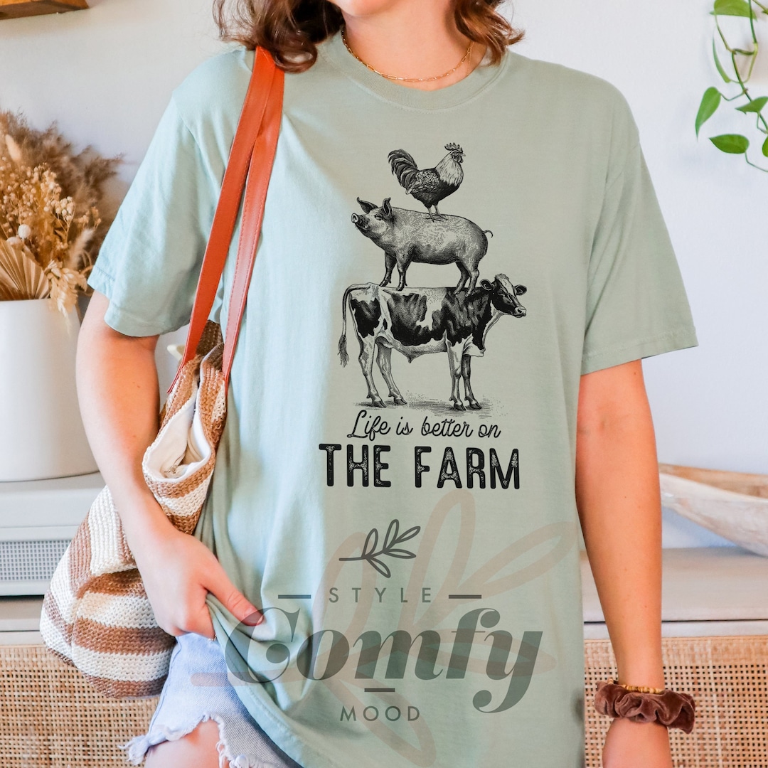 Life is Better on the Farm Shirt, Comfort Colors® Farm Lover Shirts ...