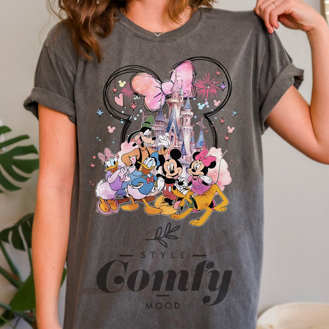 Mickey and Minnie in Disneyland Comfort Colors® Shirt, Mickey Mouse ...