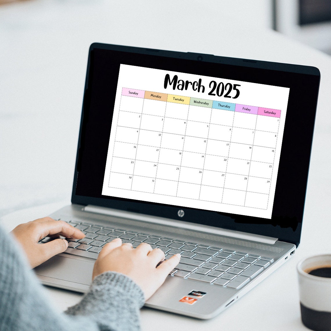 EDITABLE March 2025 Calendar Fillable Monthly Activity Planner ...