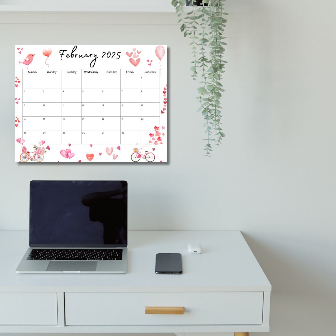 Editable February 2025 Calendar Printable, Activity Planner, Classroom ...