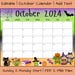 Editable October 2024 Calendar, Fall Autumn 2024 Digital Download ...