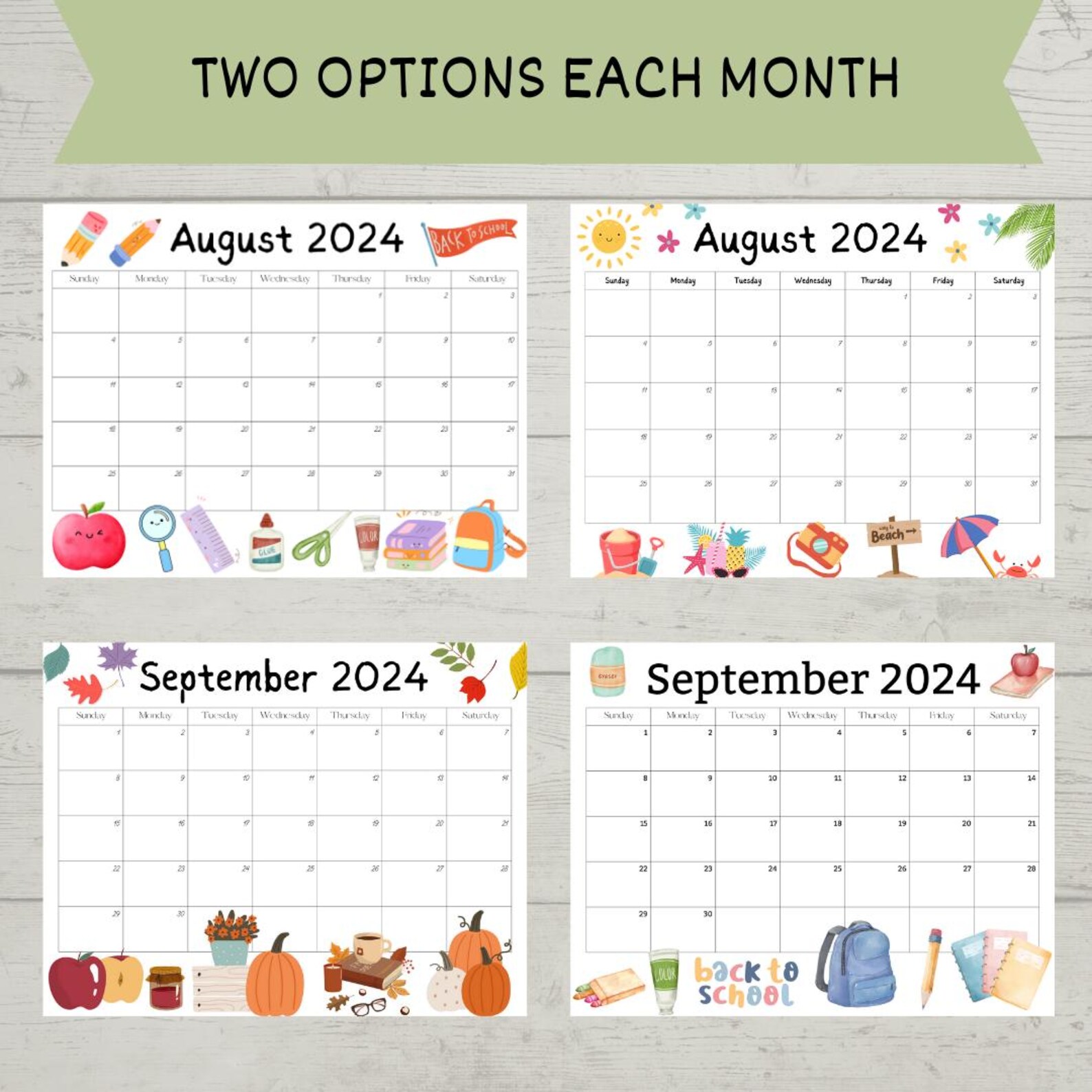 Editable 2024-2025 School Year Academic Calendar Printable, School ...