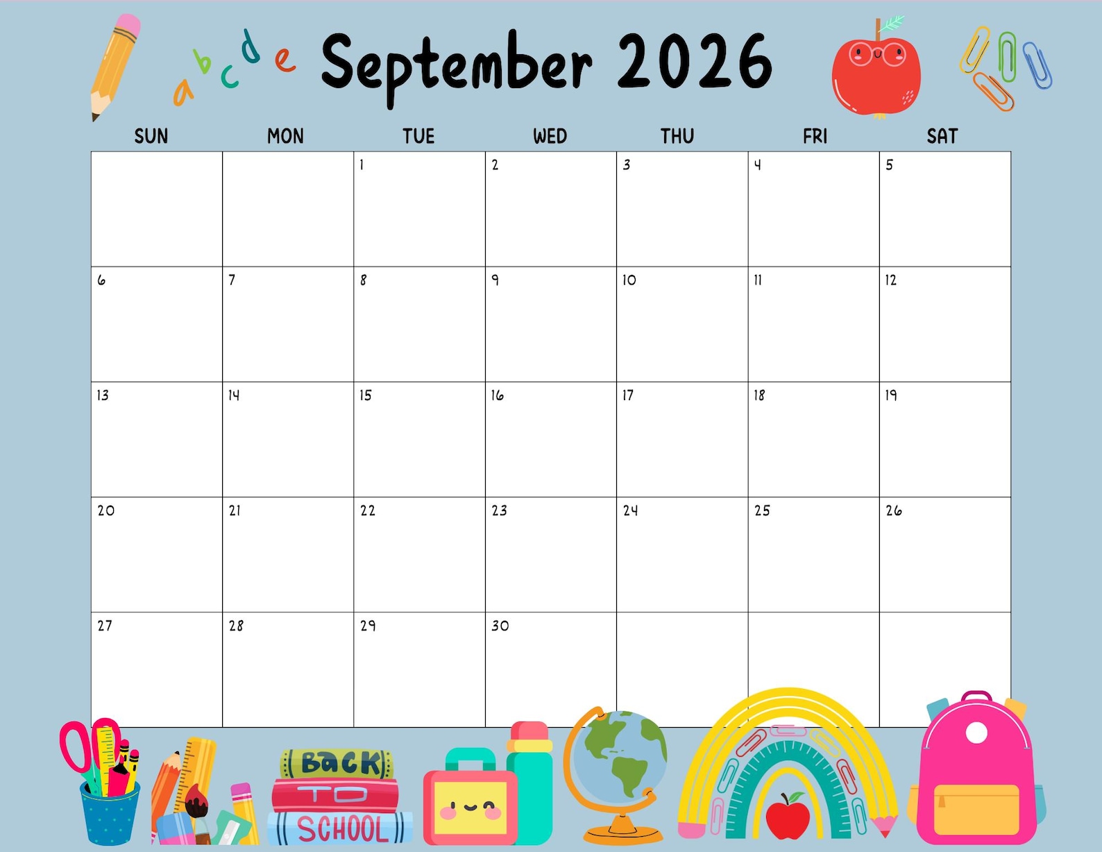 Editable 2026 Yearly Calendar Bundle, Printable Fillable Calendar Whole ...