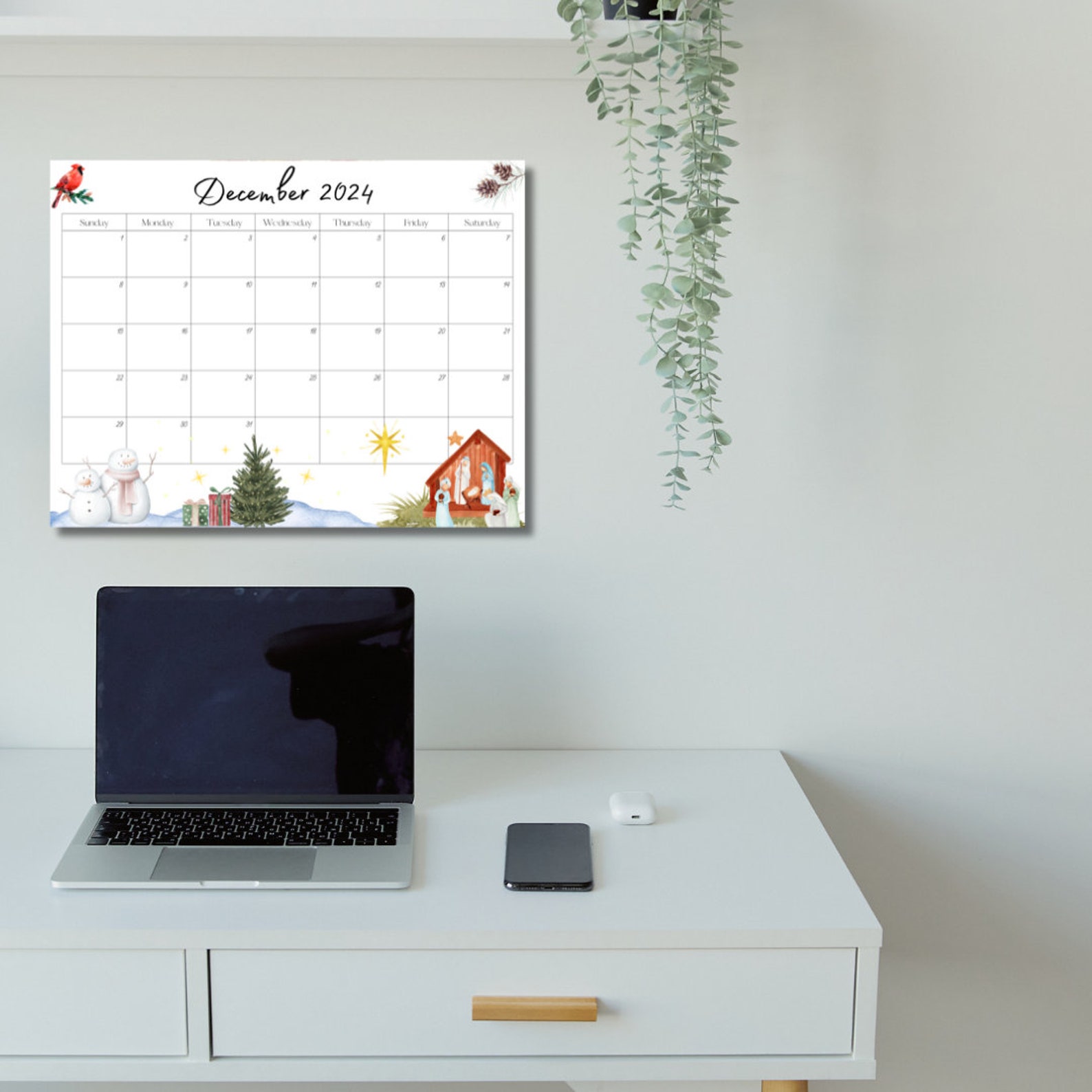 Editable December 2024 Calendar Printable, Activity Planner, Classroom ...