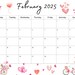 Editable February 2025 Calendar Printable, Activity Planner, Classroom ...