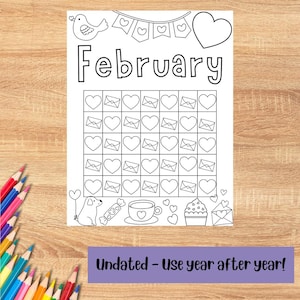 Reading Log Printable, Monthly Reading Tracker, Themed Kids Calendar ...