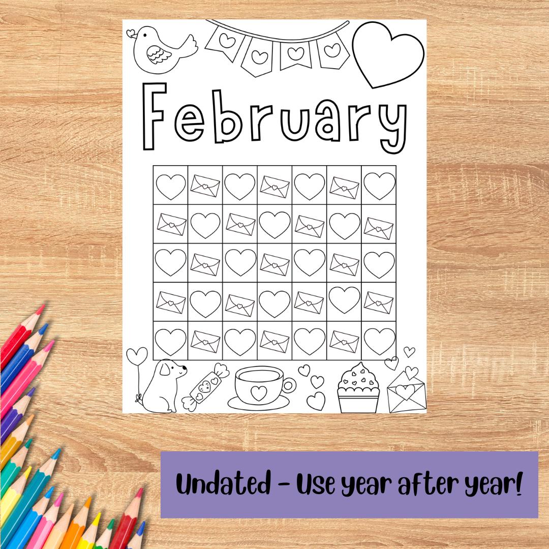 Reading Log Printable, Monthly Reading Tracker, Themed Kids Calendar ...