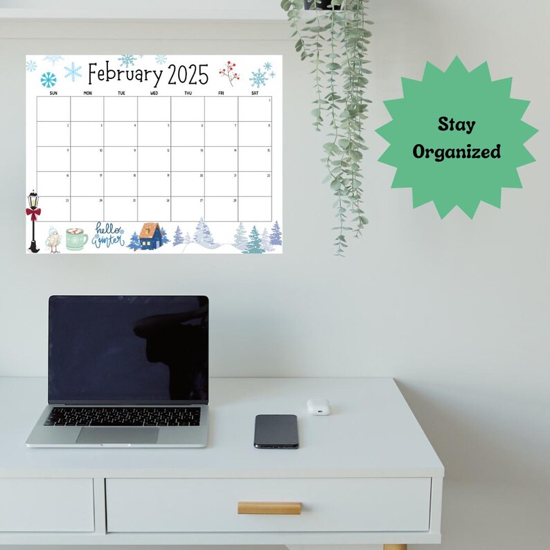 Editable February 2025 Calendar Printable, Activity Planner, Classroom ...