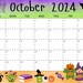Editable October 2024 Calendar, Fall Autumn 2024 Digital Download ...