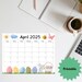 Editable April 2025 Calendar, Fillable Printable Activity Planner ...