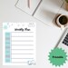 Weekly Planner Editable, Winter Printable Calendar, Instant Download ...