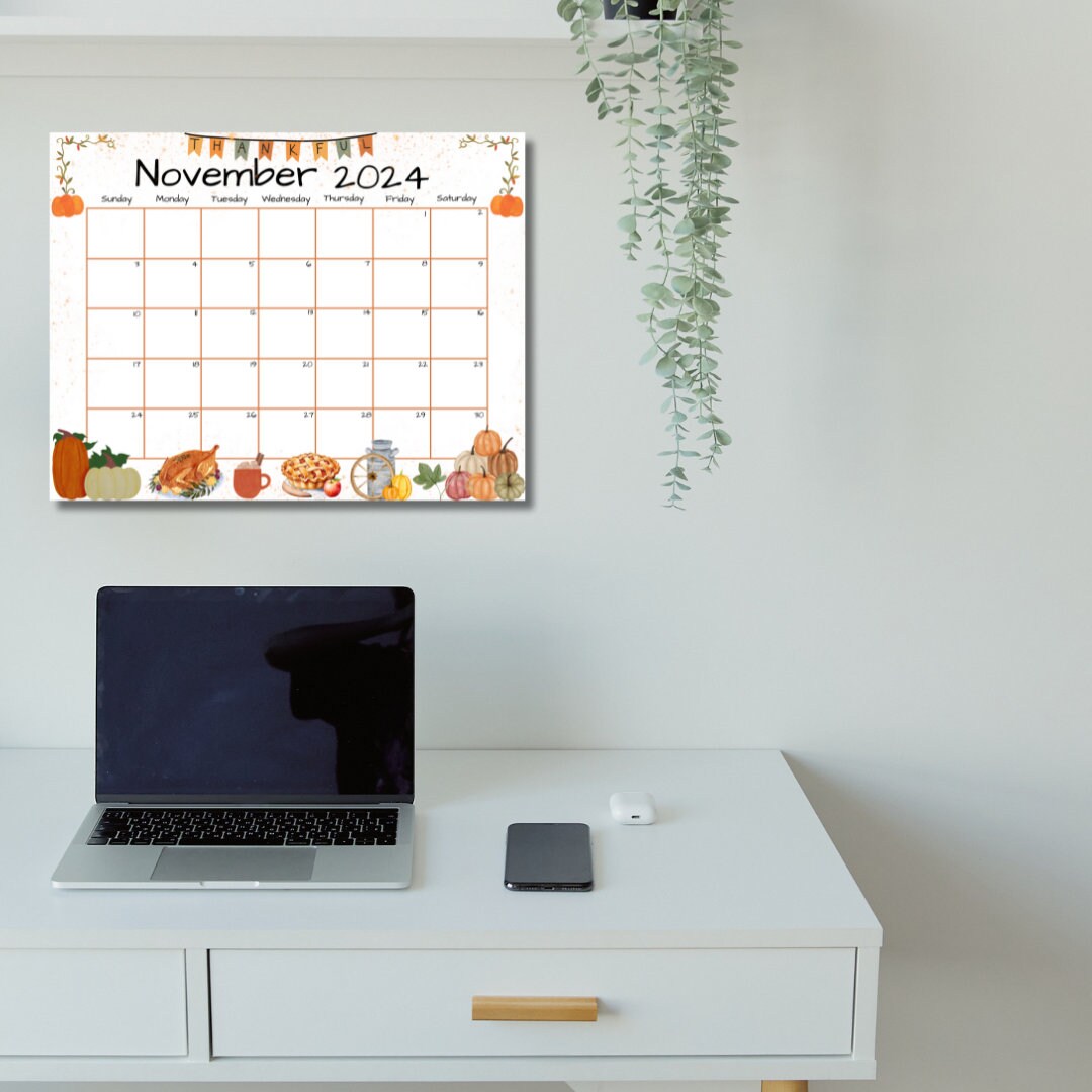Calendario editable de noviembre de 2024, Calendario imprimible Acción ...