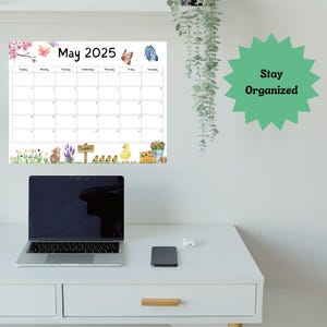 Editable May 2025 Calendar Printable Activity Planner, Cute Spring ...