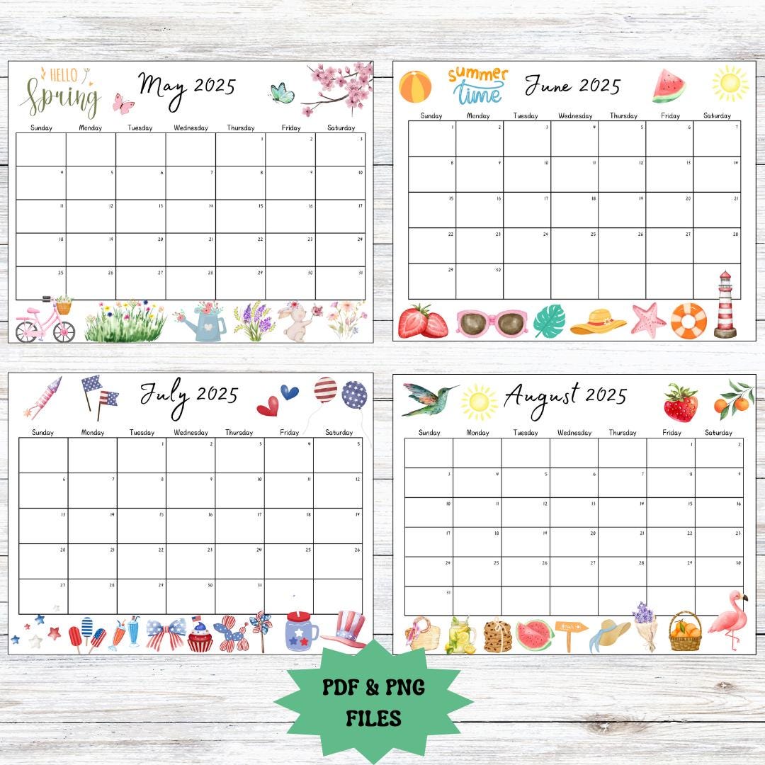 Editable 2025 Yearly Calendar Bundle, Printable Fillable Christian ...