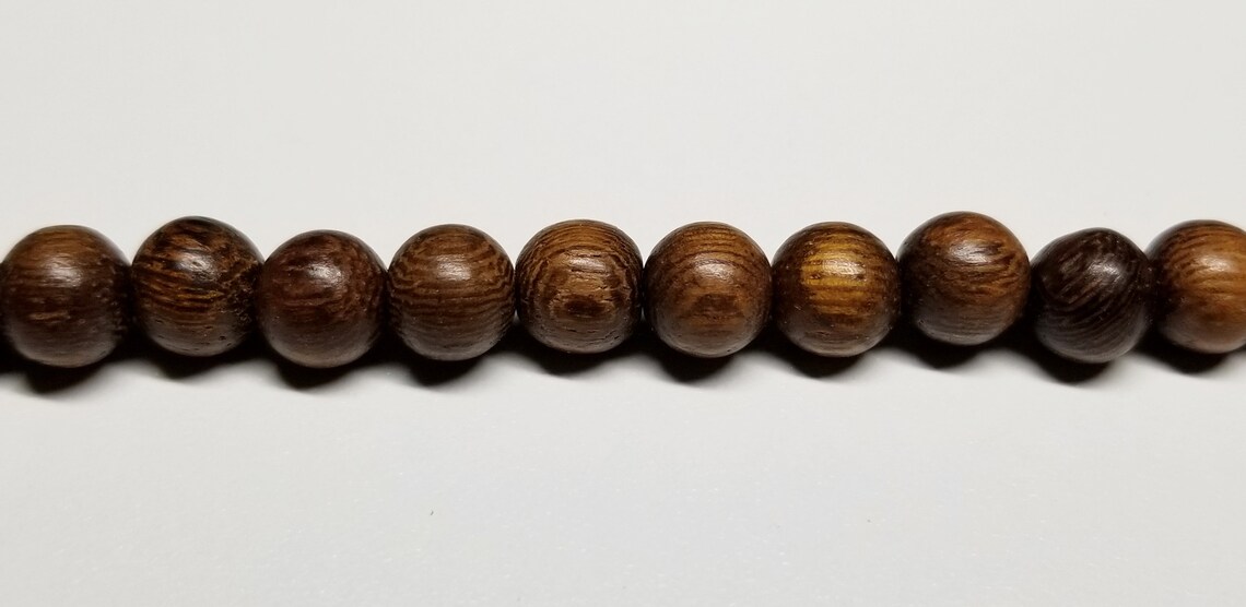 Robles Wood Round Beads, 16in Strand, Jewelry/decor/craft Supplies - Etsy