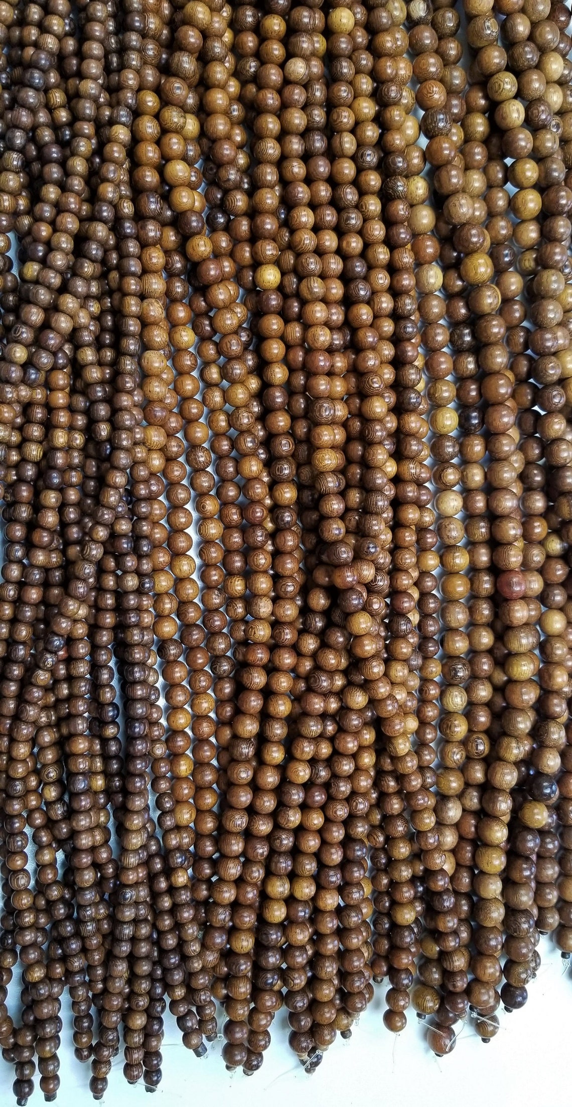 Robles Wood Round Beads, 16in Strand, Jewelry/decor/craft Supplies - Etsy