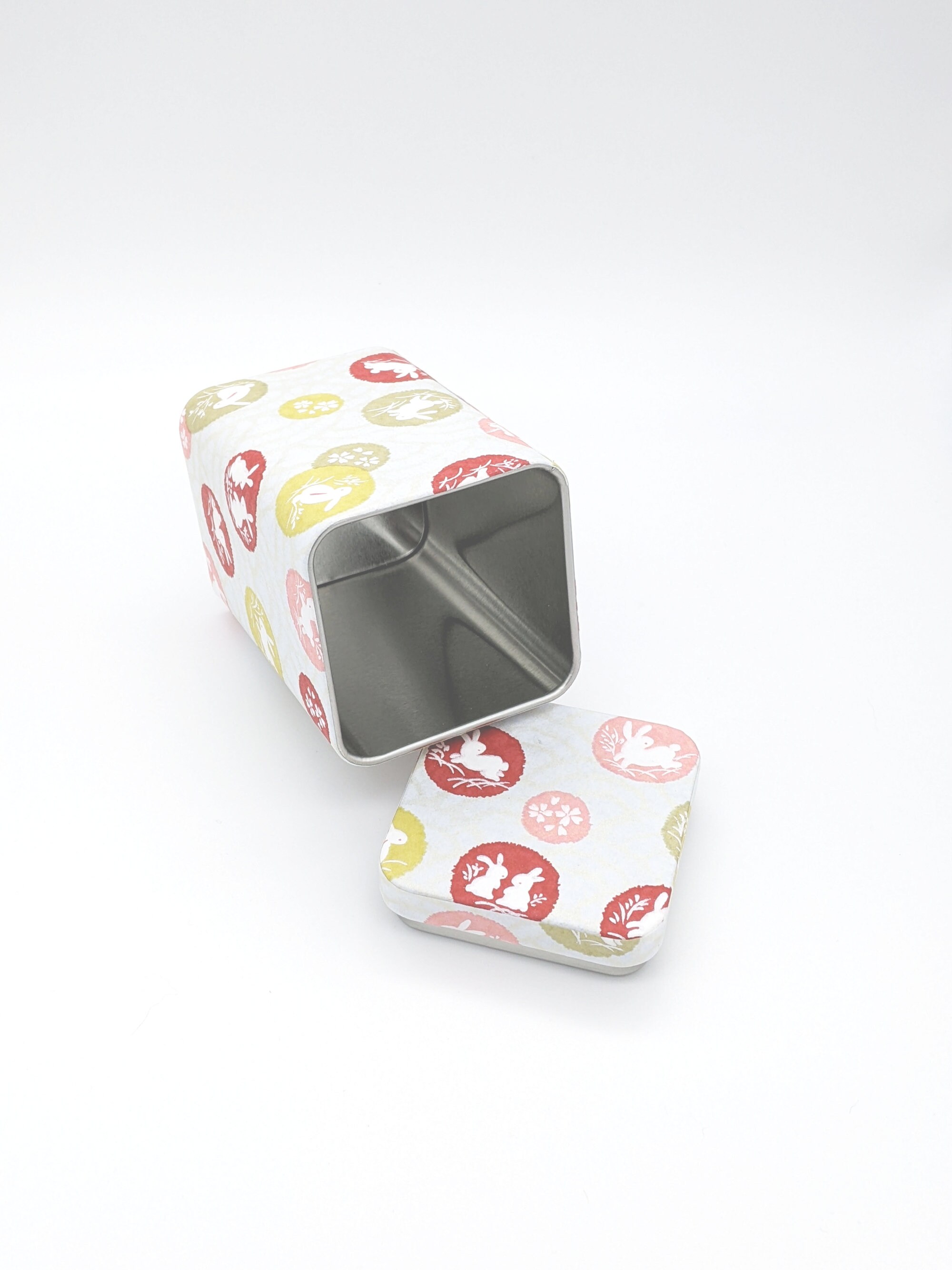 Large Square Tin for Tea or Snacks, Chiyogami Washi Paper Year of the ...