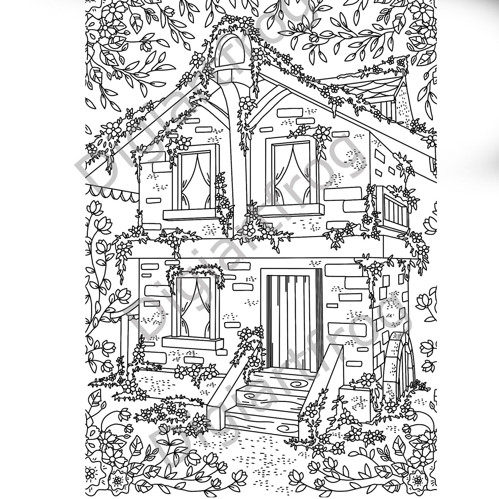 Cottage Coloring Sheet Turtle Diary - vrogue.co