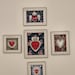 Mini Hearts Framed - Etsy