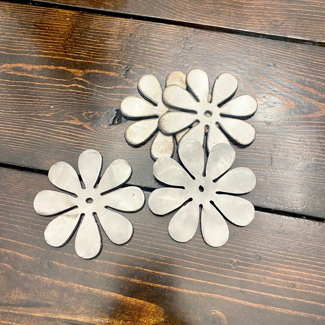 Daisy Flower Blank Set of 4 Metal Shapes for Welding and Craft, Daisy ...