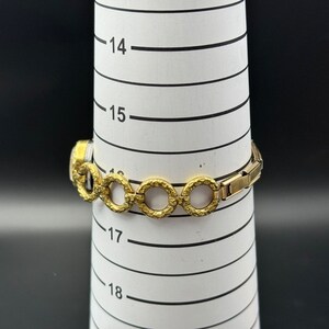 Vintage Daniel Perret Gold Tone Mechanical Watch Rare Ladies Bracelet ...