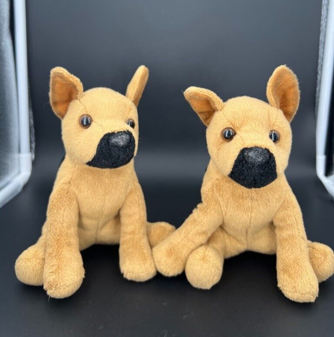 Vintage Douglas Cuddle Toys Plush Dogs Pair of 2 Fuzzy Pups 6.5 ...