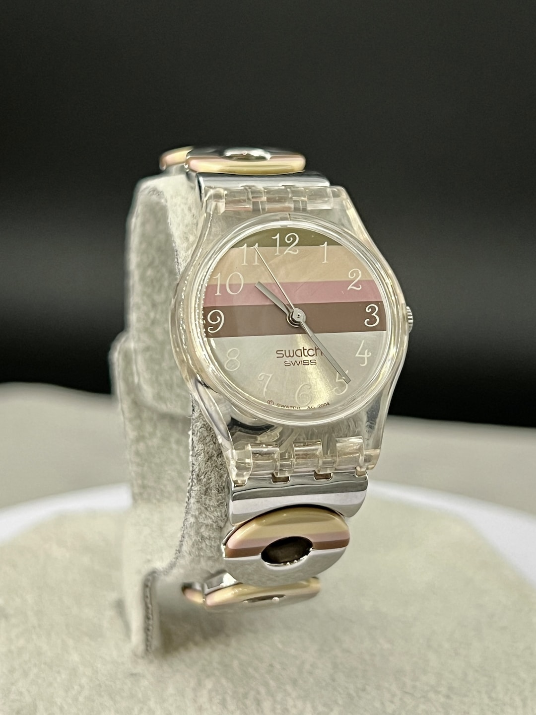 2004 Swatch LK258G 'metallic Dune' Watch Contemporary Women's Quartz Timepiece With New Battery ...