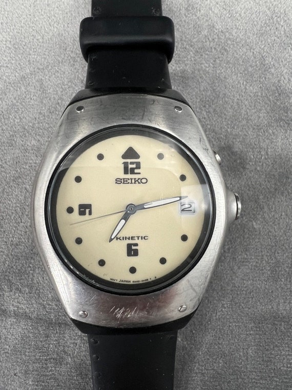 Seiko Kinetic Arctura Lumibrite Men's Watch 5M42-0E49… - Gem