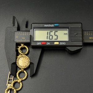 Vintage Daniel Perret Gold Tone Mechanical Watch Rare Ladies Bracelet ...