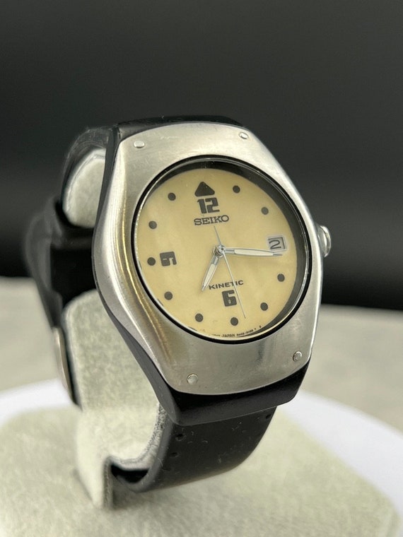 Seiko Kinetic Arctura Lumibrite Men's Watch 5M42-0E49… - Gem