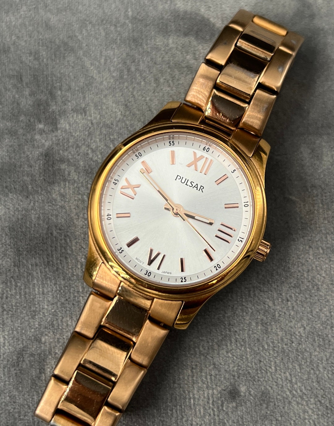 Vintage Pulsar by Seiko Women's Quartz Watch Gold Tone, 33.9mm Case ...