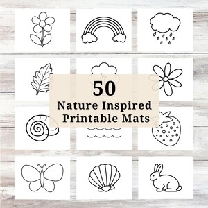 Loose Parts Play Mat, Reggio Emilia Nature Pattern Provocation Mat ...