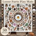Loose Parts Play Mat, Reggio Emilia Nature Pattern Provocation Mat ...