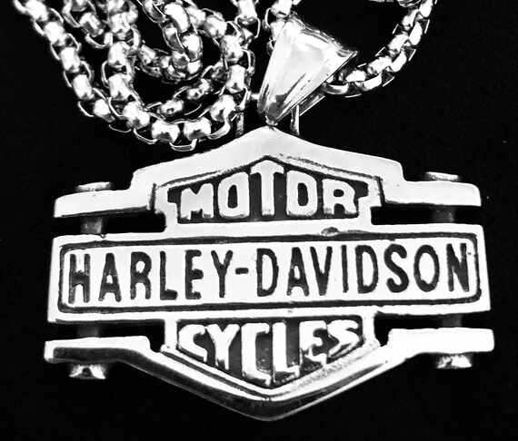 HARLEY-DAVIDSON PENDANTS Stainless Steel Men Biker Eagle Chain - Etsy