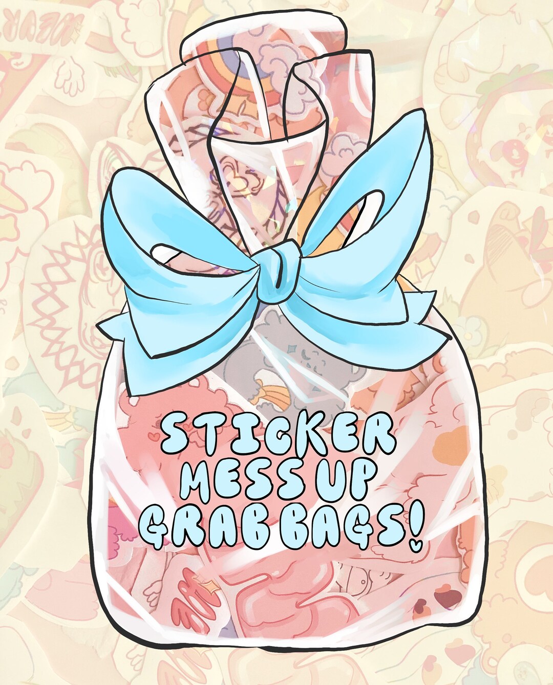 BACK IN STOCK Sticker Messup Grab Bags Mystery Stickers Waterproof ...
