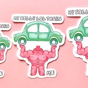 My Silly Lil’ Tasks || Funny Productivity Meme Sticker - Etsy