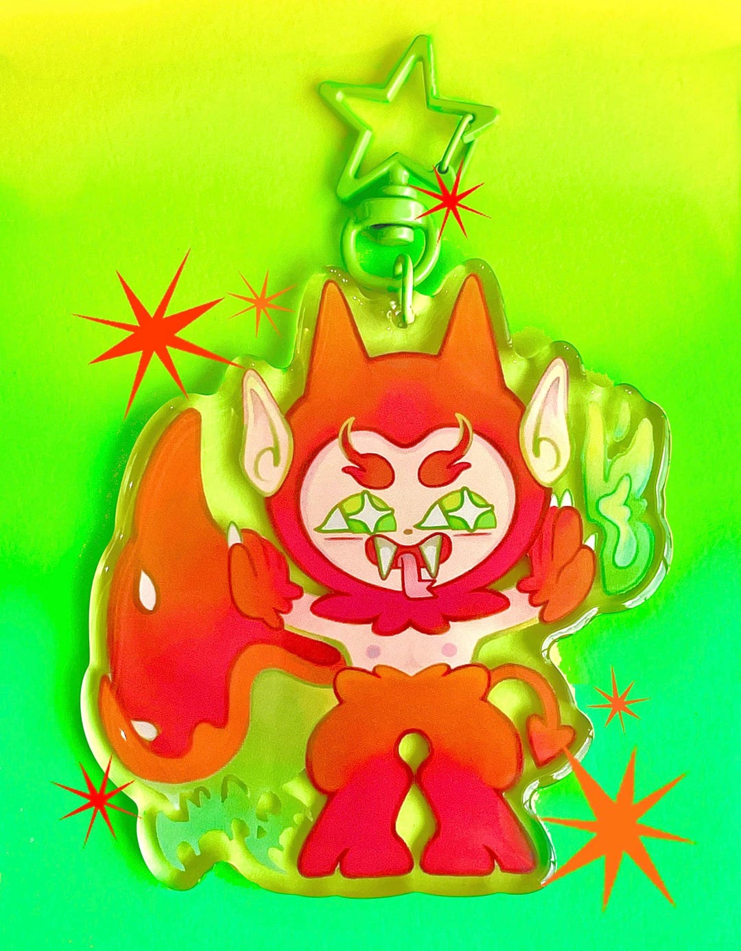 Lil’ Devil || Cute, Evil Imp Keychain || Doublesided - Etsy