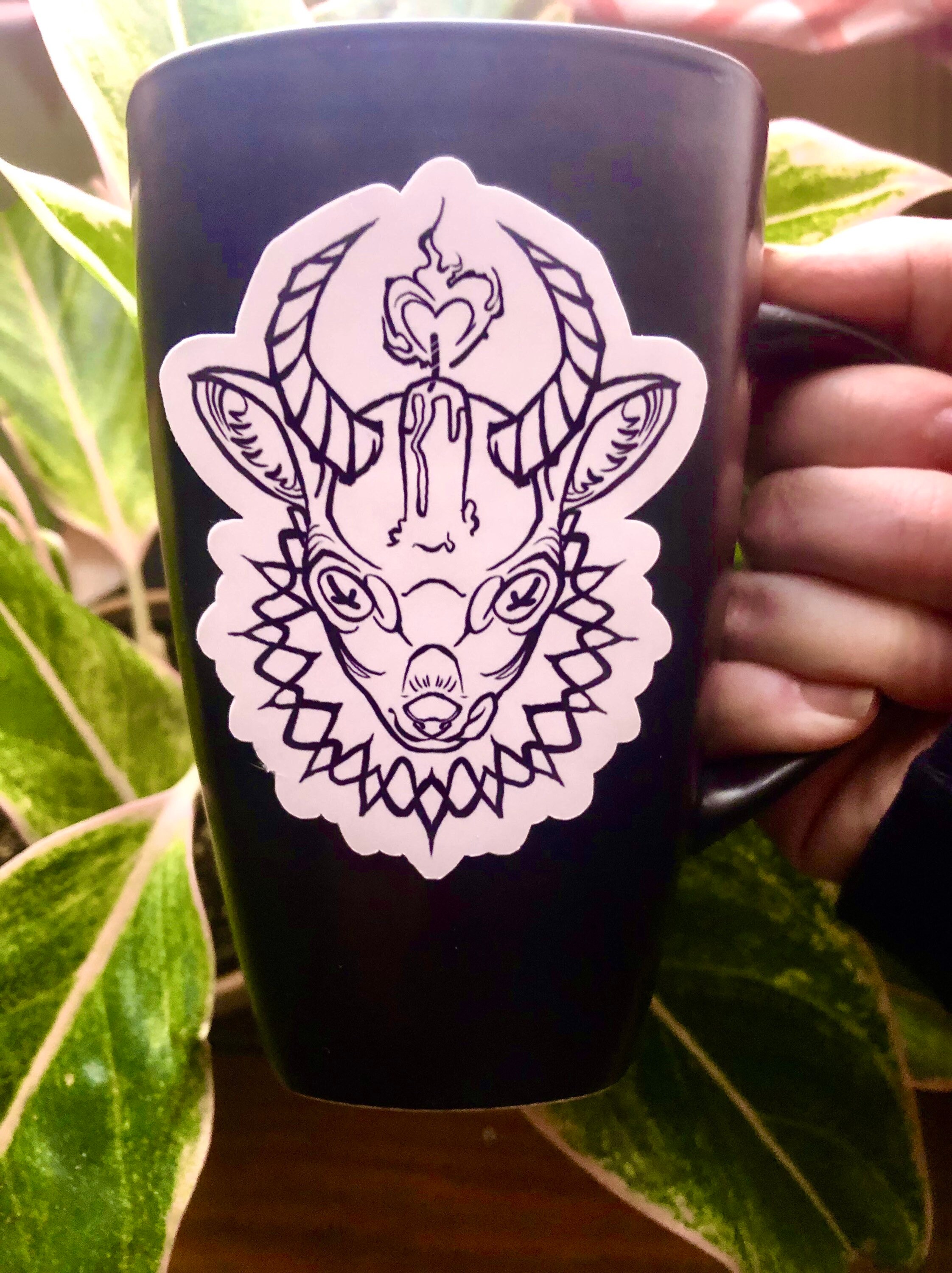 Lil’ Baphy || Baphomet Sticker || Water + Weatherproof - Etsy