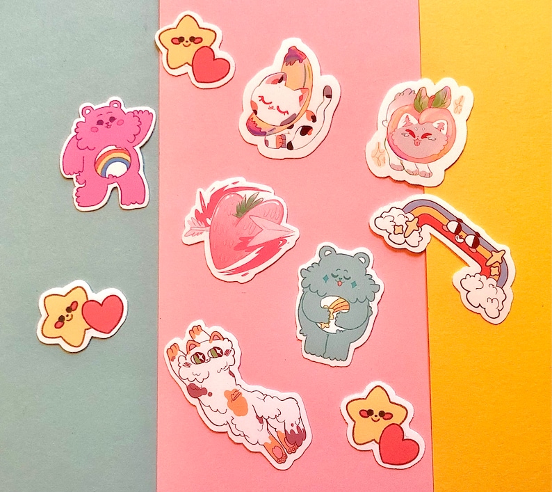 Build Your Own Sticker Pack Water Weatherproof FREE - Etsy