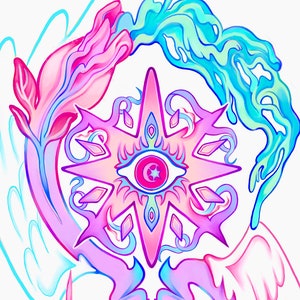 Bisexual Biblically Accurate Angel || Bi Pride Sticker || Waterproof ...