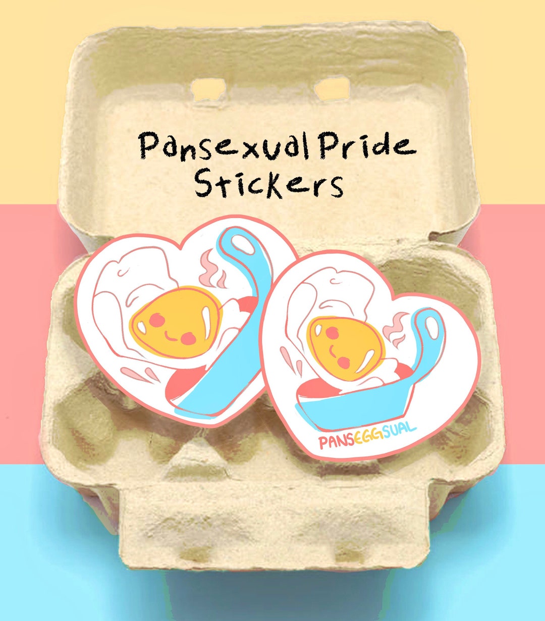 Pans-egg-sual Pride Cute, Pansexual Stickers Waterproof Weatherproof - Etsy