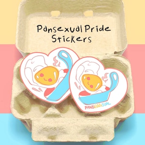 Pans-egg-sual Pride Cute, Pansexual Stickers Waterproof Weatherproof - Etsy