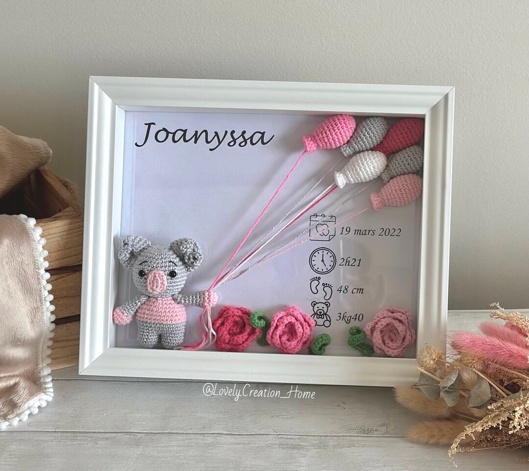 Personalized Baby Koala Frame Personalized Birth Frame Birth Gift ...
