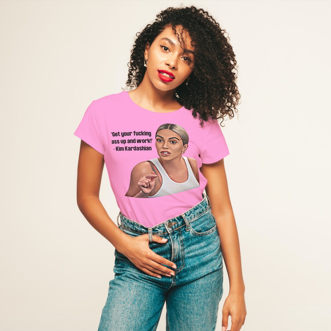 Kim Kardashian Get up and Work SVG Quotes for Tshirt Hoodies Mugs and ...