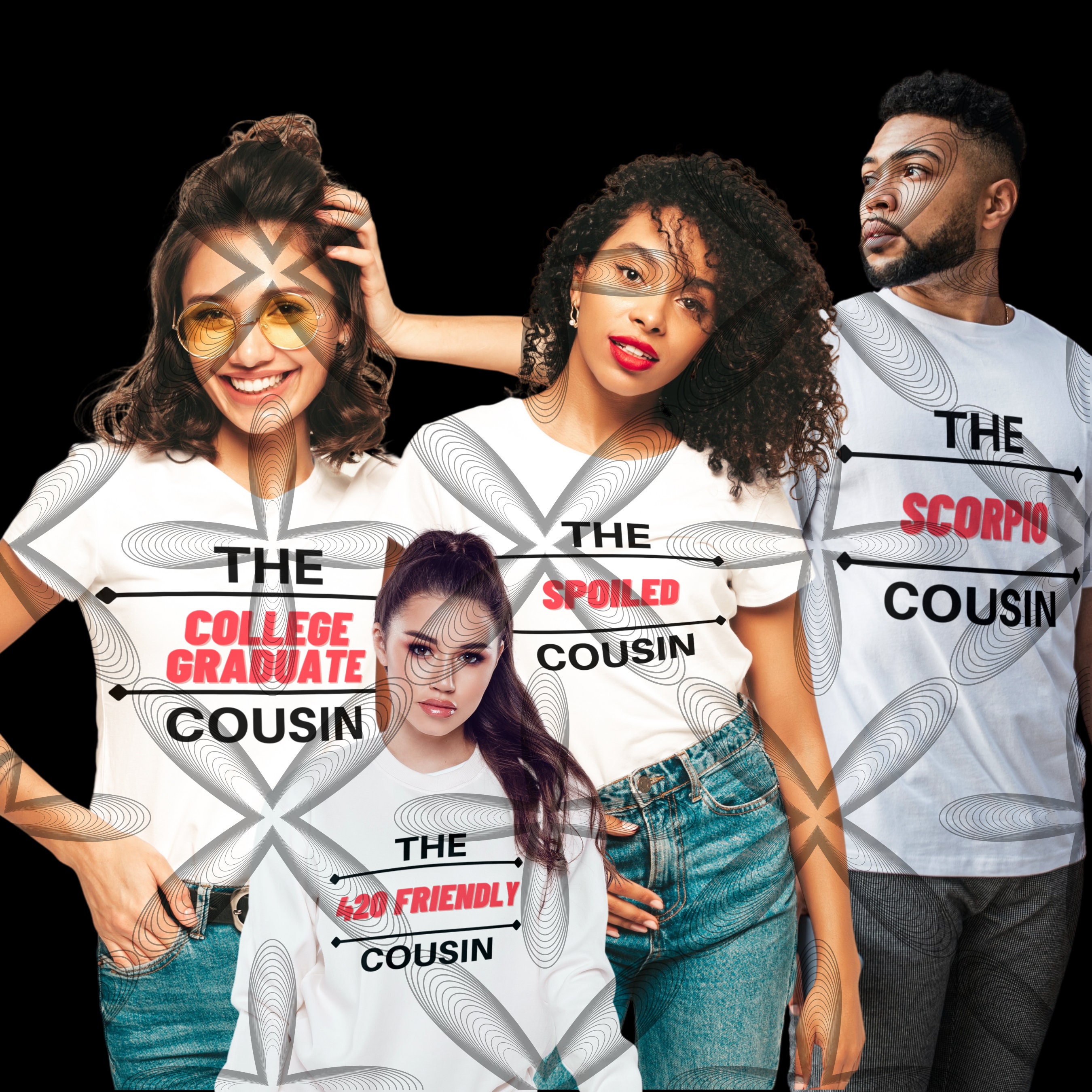 100 Cousin Quotes Bundle SVG JPG PNG Instant Download Files T-shirts ...