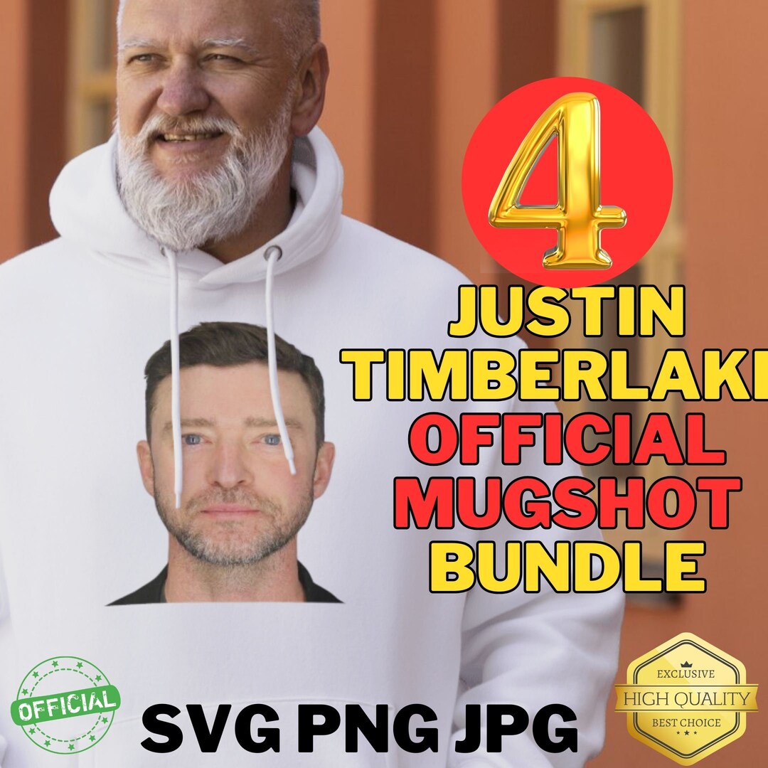 Justin Timberlake Mugshot SVG PNG JPG Justin Timberlake Mug Shot Great ...