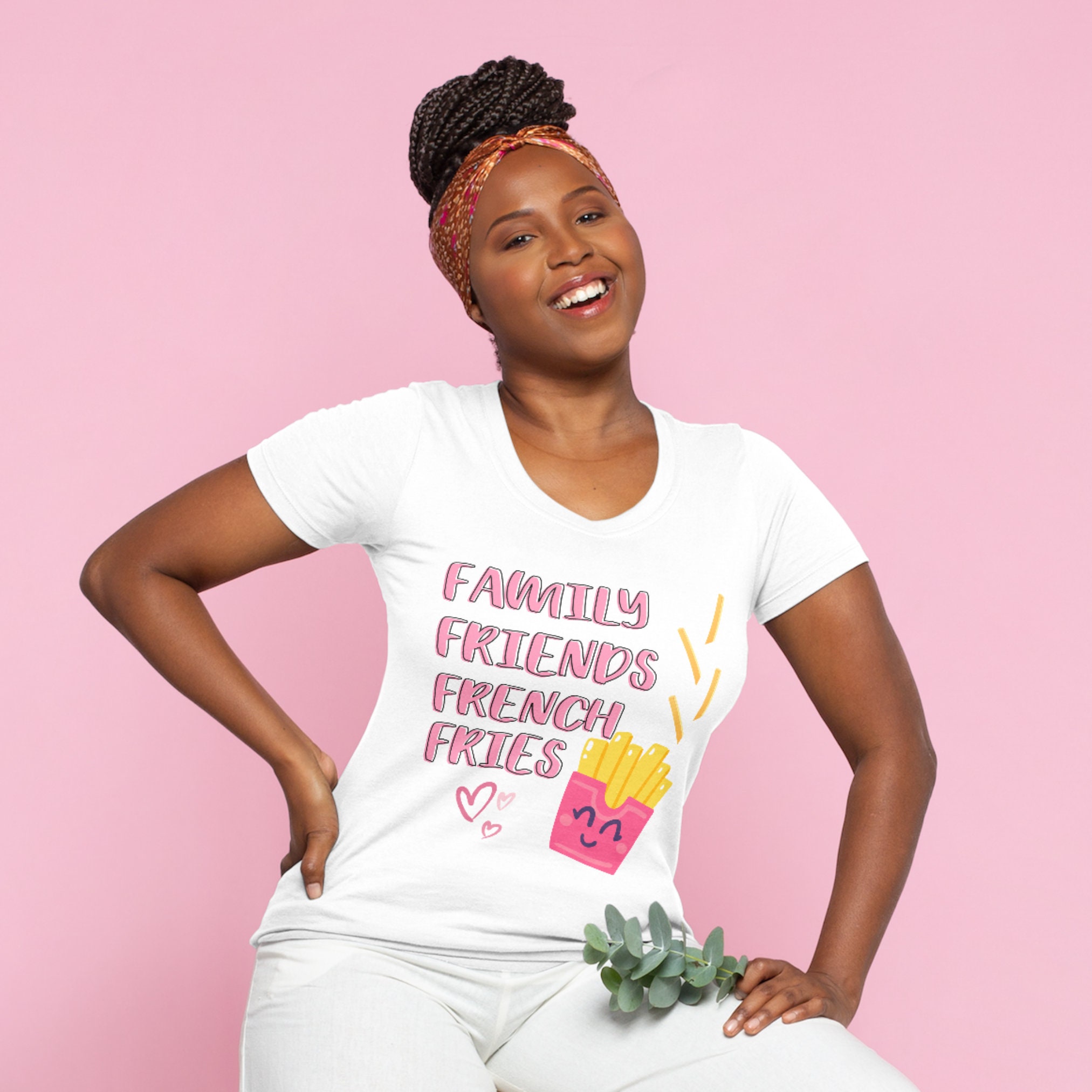 Family Friends French Fries Text SVG PNG JPG Cute Funny Design Great ...