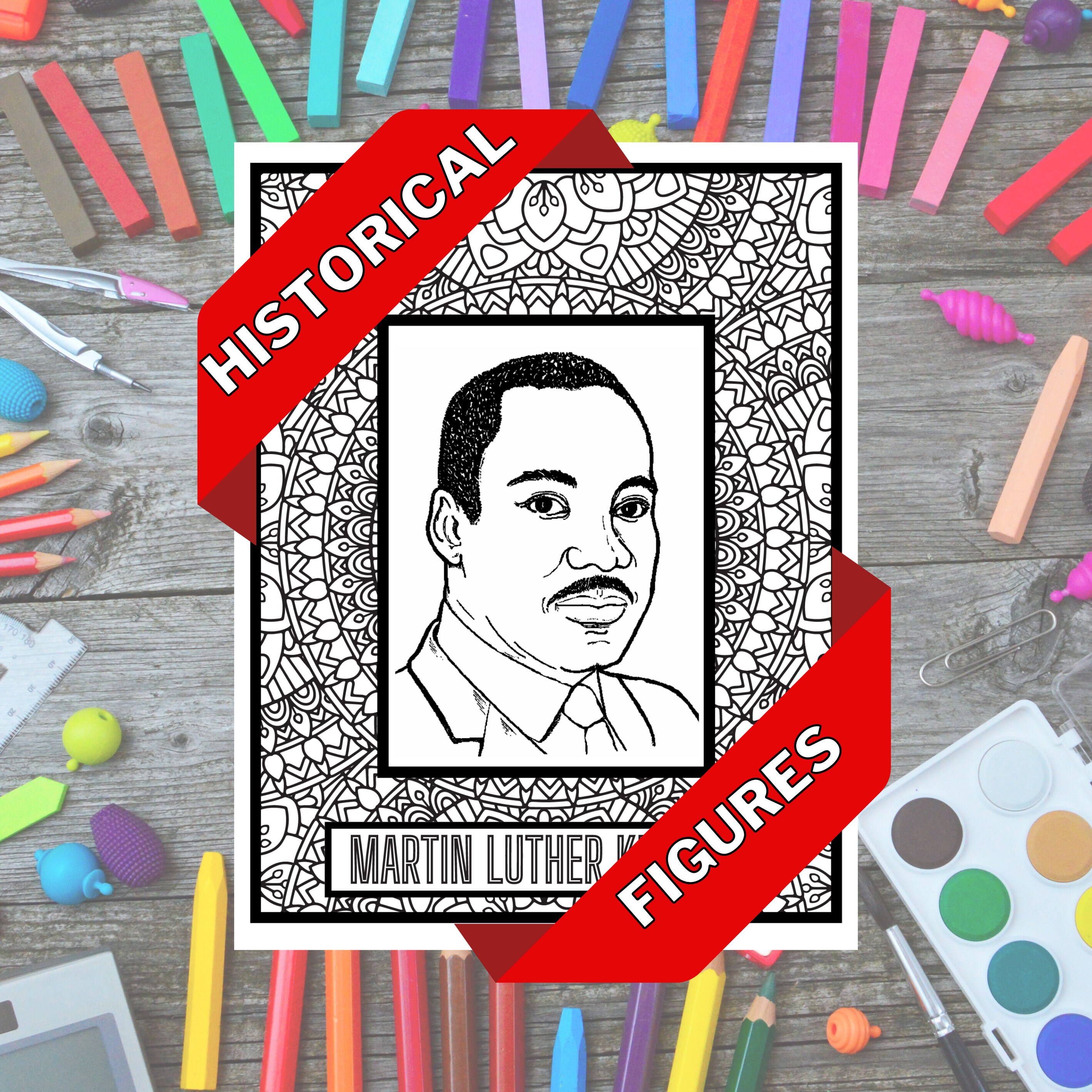 Black History Coloring Pages | Great for All Ages | Mandala Coloring ...