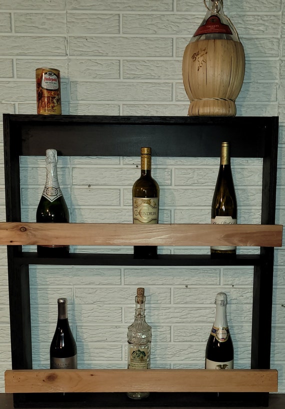 Handmade Liquor Wall Shelf | Etsy