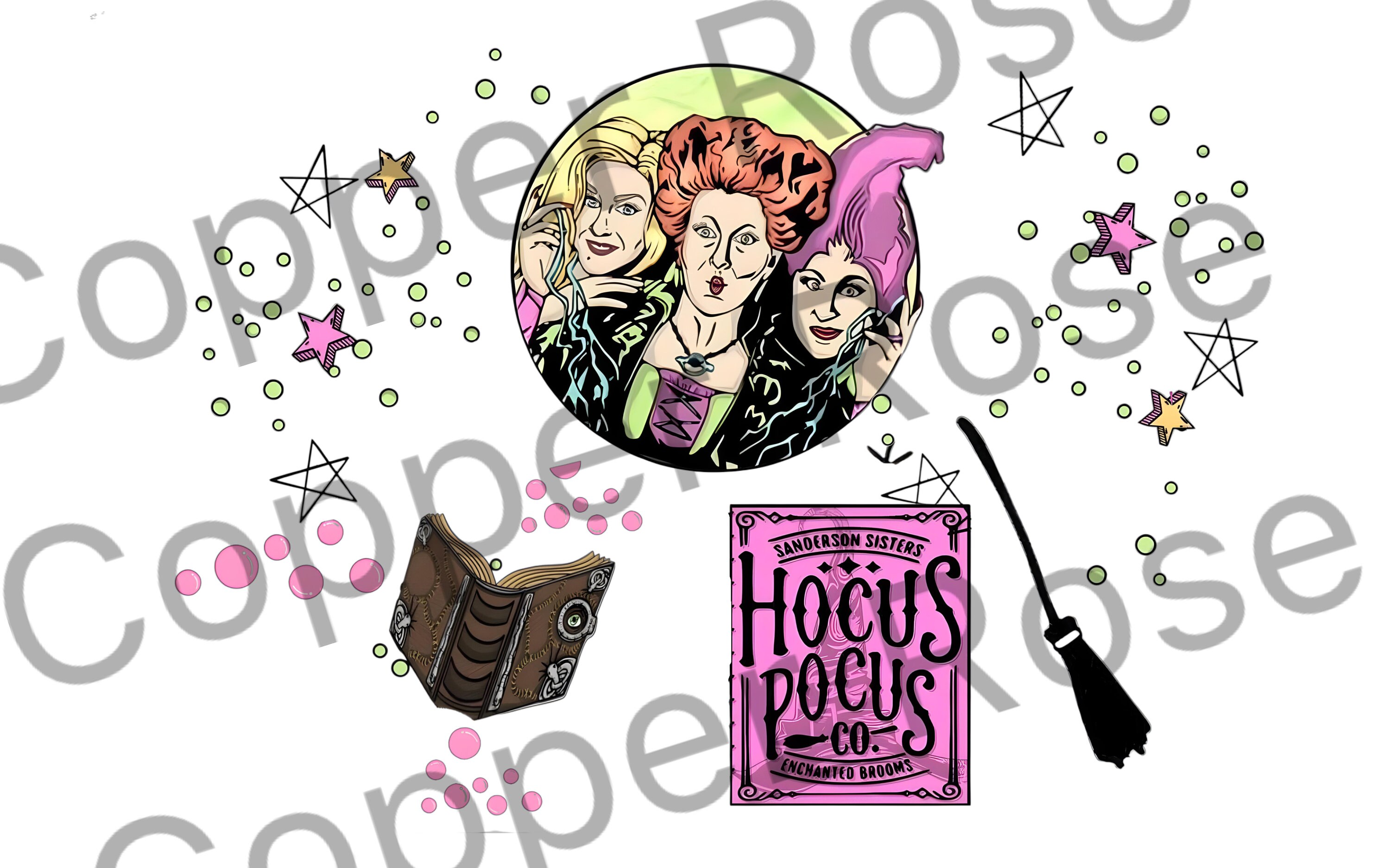 Hocus Pocus PNG Bundle With Sleeve Designs - Etsy